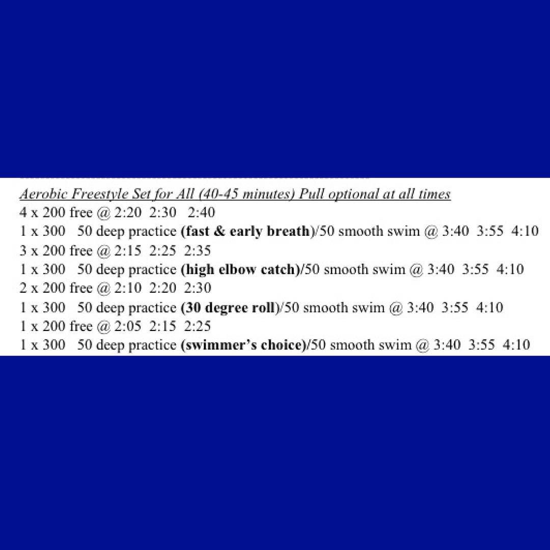 Freestyle Set with Deep Practice – The Swimming Wizard