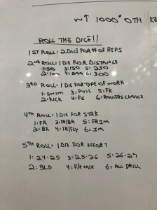 Roll the Dice Workout – The Swimming Wizard