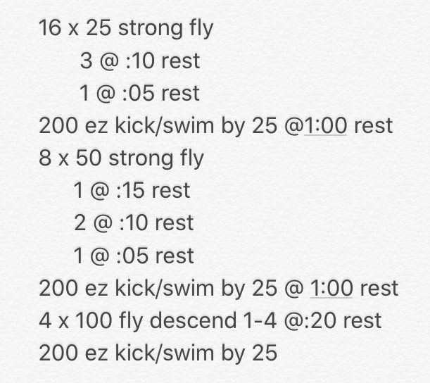 Butterfly Workout #821 – The Swimming Wizard