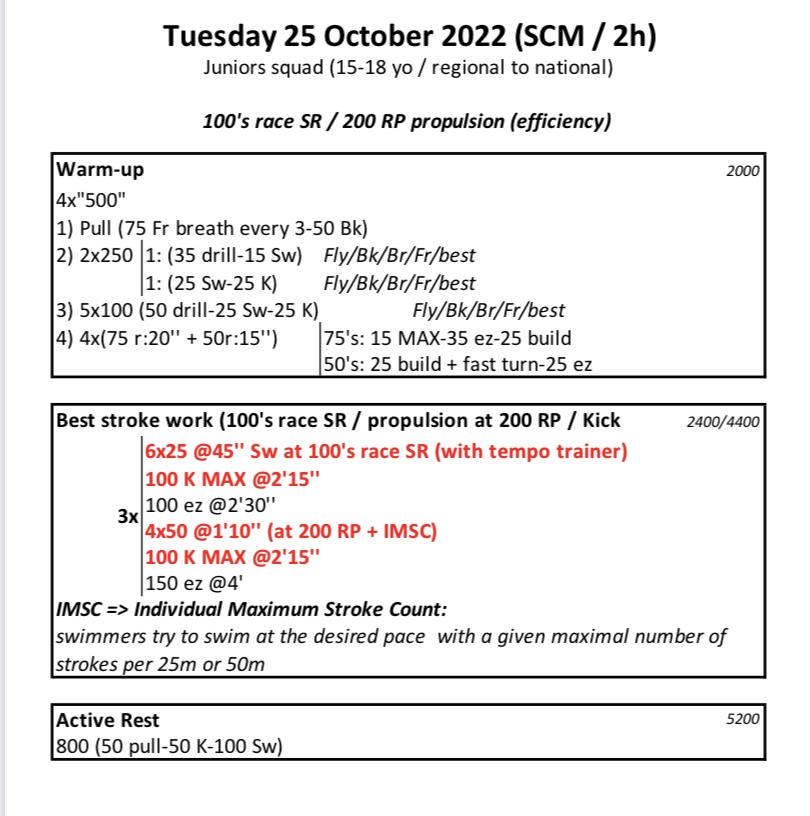 A Full Week of Workouts with Coach Mathieu Leroy – The Swimming Wizard