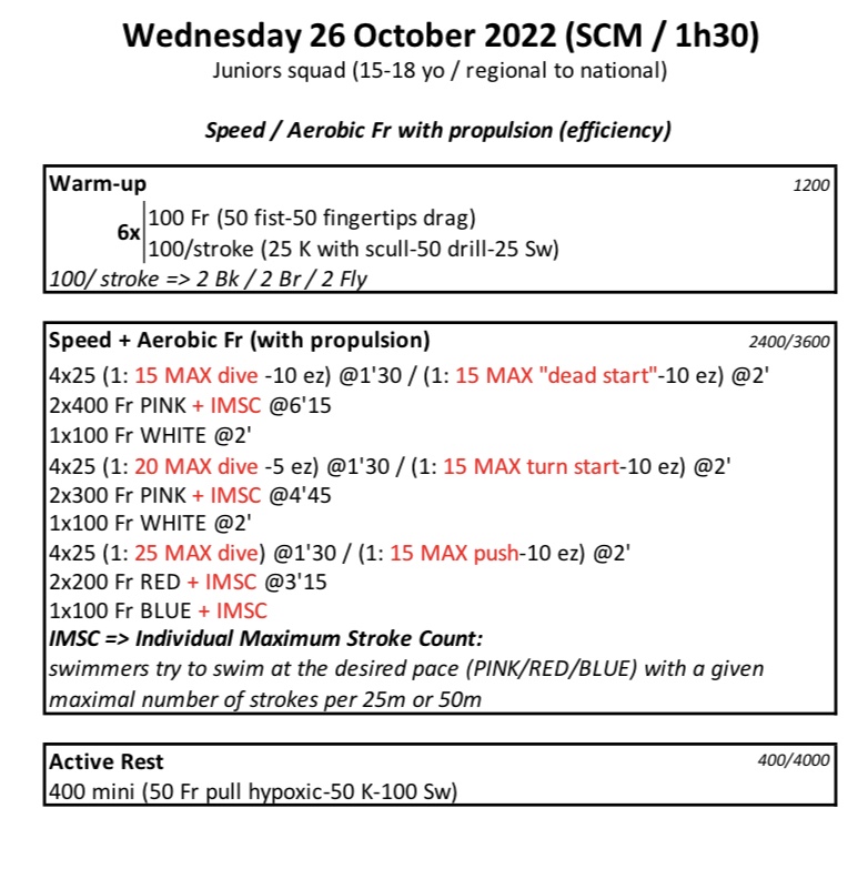 A Full Week of Workouts with Coach Mathieu Leroy – The Swimming Wizard