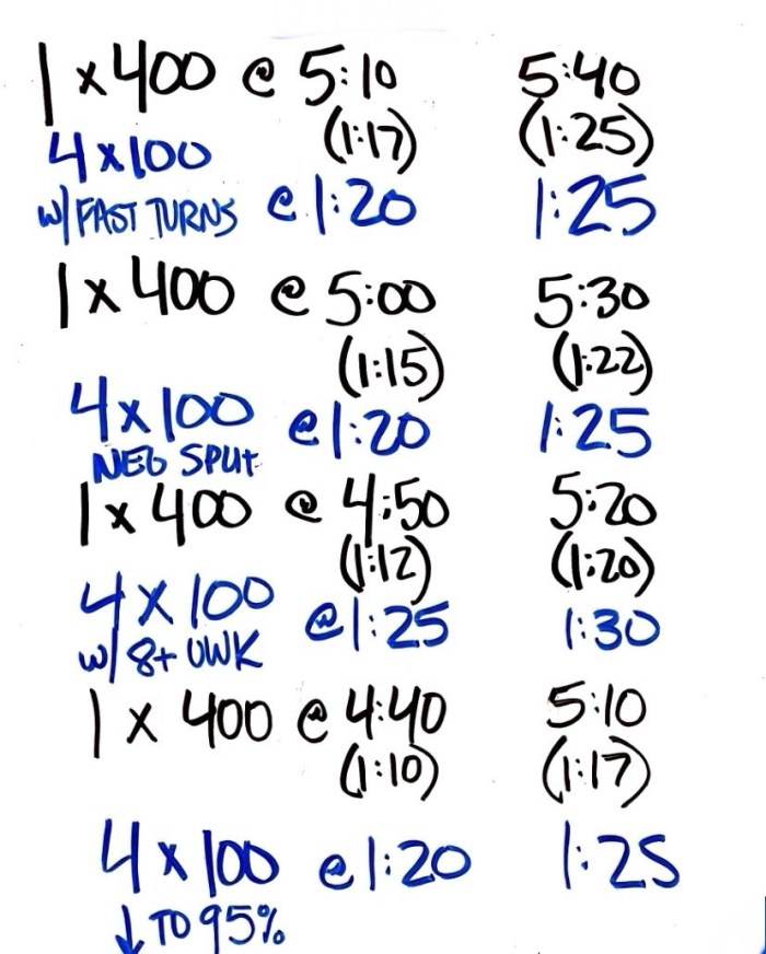 The Swimming Wizard: Distance Freestyle Set CAUTION! for Milers Only!