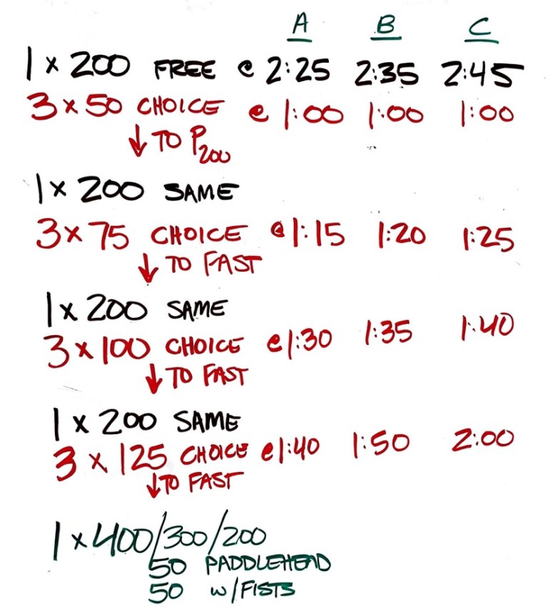 The Swimming Wizard: Distance Freestyle Set CAUTION! for Milers Only!