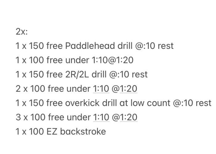 The Swimming Wizard: Distance Freestyle Set CAUTION! for Milers Only!