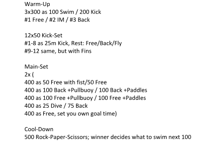 Endurance Monday – The Swimming Wizard